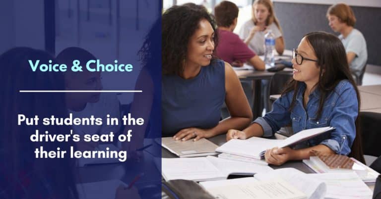 Voice and Choice: Putting Students in the Driver’s Seat of Their ...